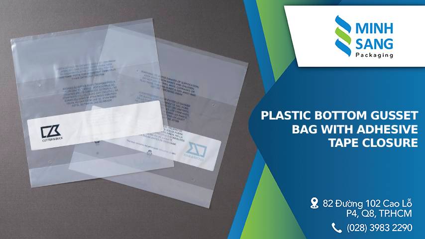 Plastic Bottom Gusset Bag With Adhesive Tape Closure: Smart Packaging ...